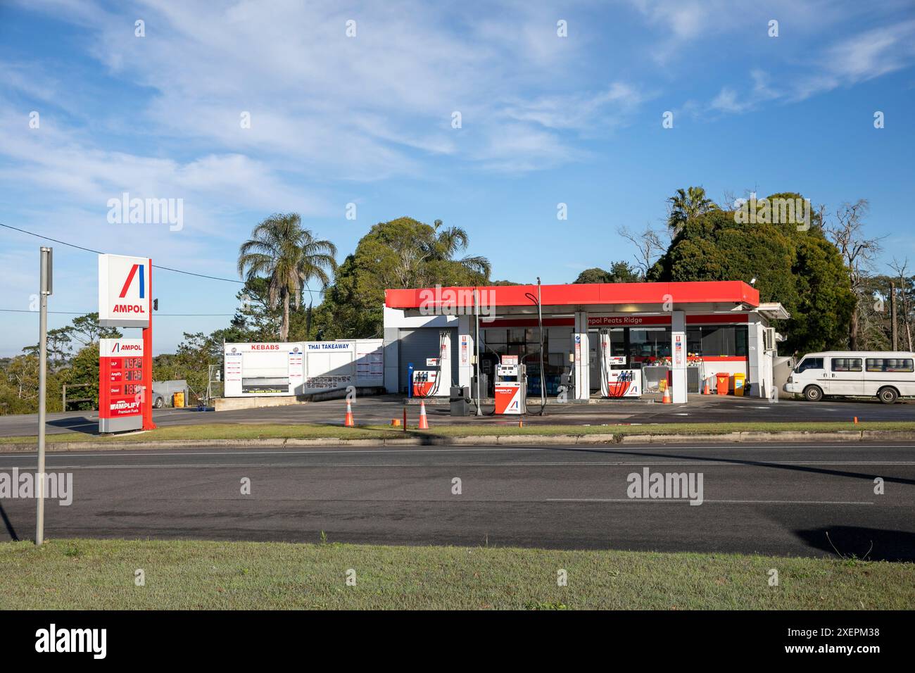 AMPOL fuel petrol station in Peats Ridge village, regional New South ...