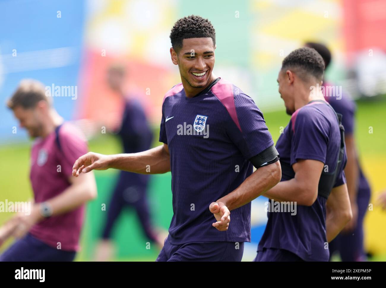 England's Jude Bellingham during a training session at the Spa & Golf ...