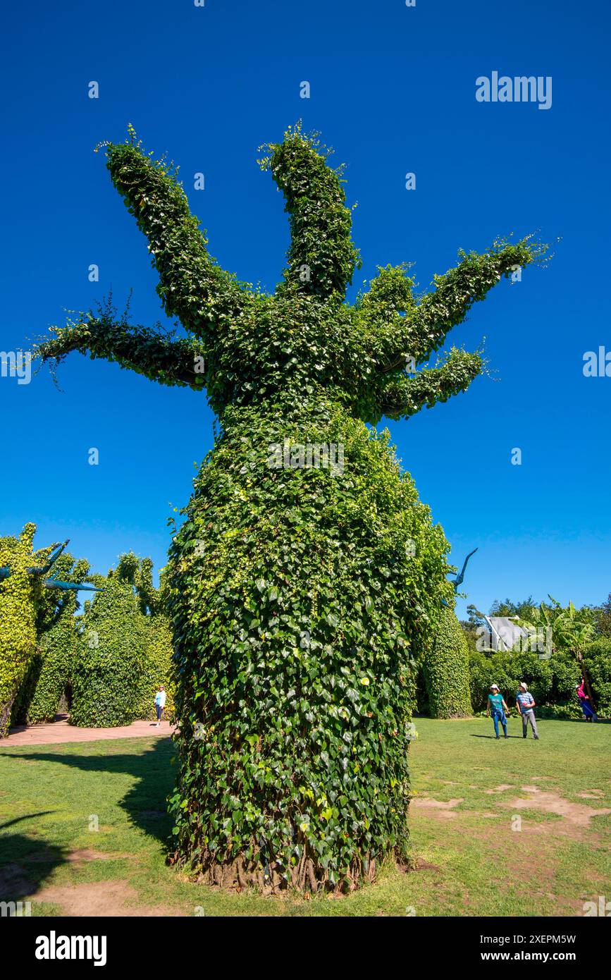 The Surrealist Garden, one of eighteen different enclosed gardens that ...