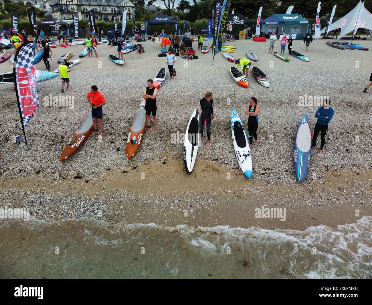 Falmouth, UK. 29th June, 2024. GBSUP national paddle series sup and ...