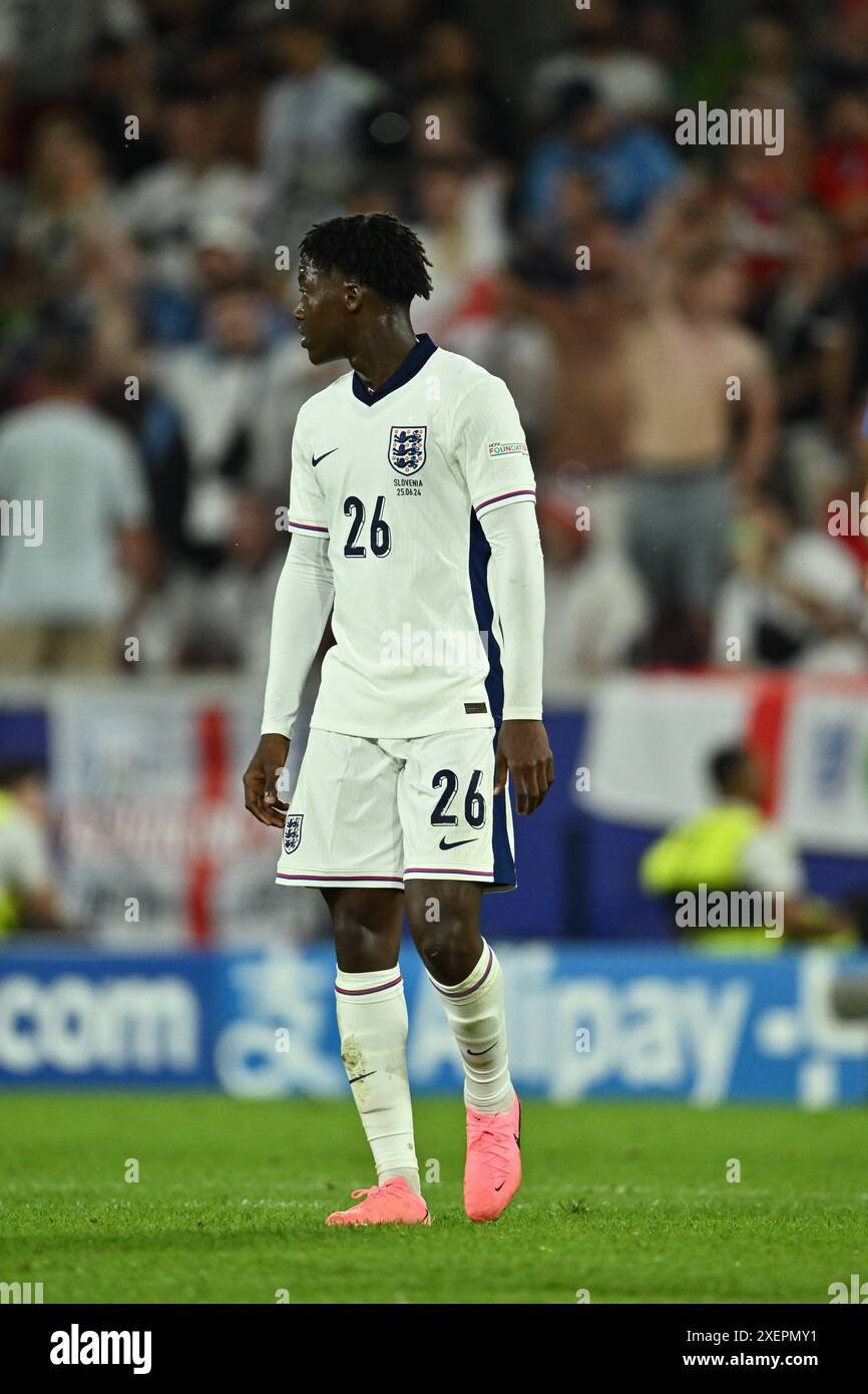 COLOGNE, GERMANY - JUNE 25: Kobbie Mainoo of England during the UEFA ...