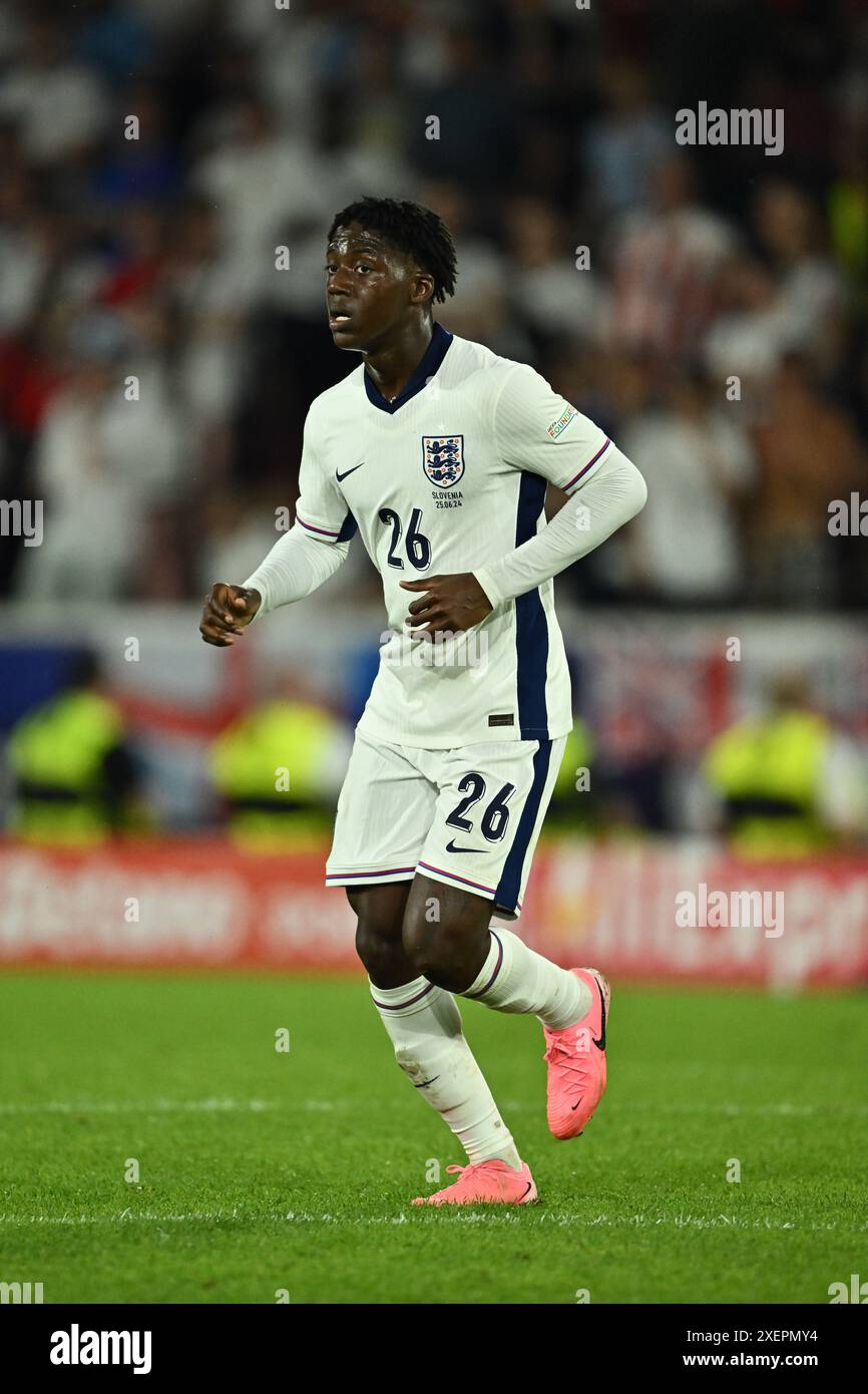 COLOGNE, GERMANY - JUNE 25: Kobbie Mainoo of England during the UEFA ...