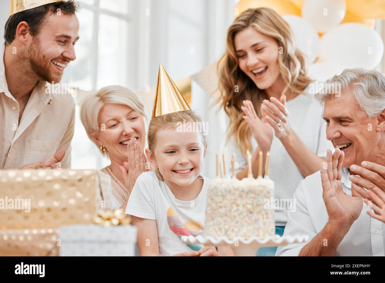 Elderly mother and daughter singing hi-res stock photography and images ...