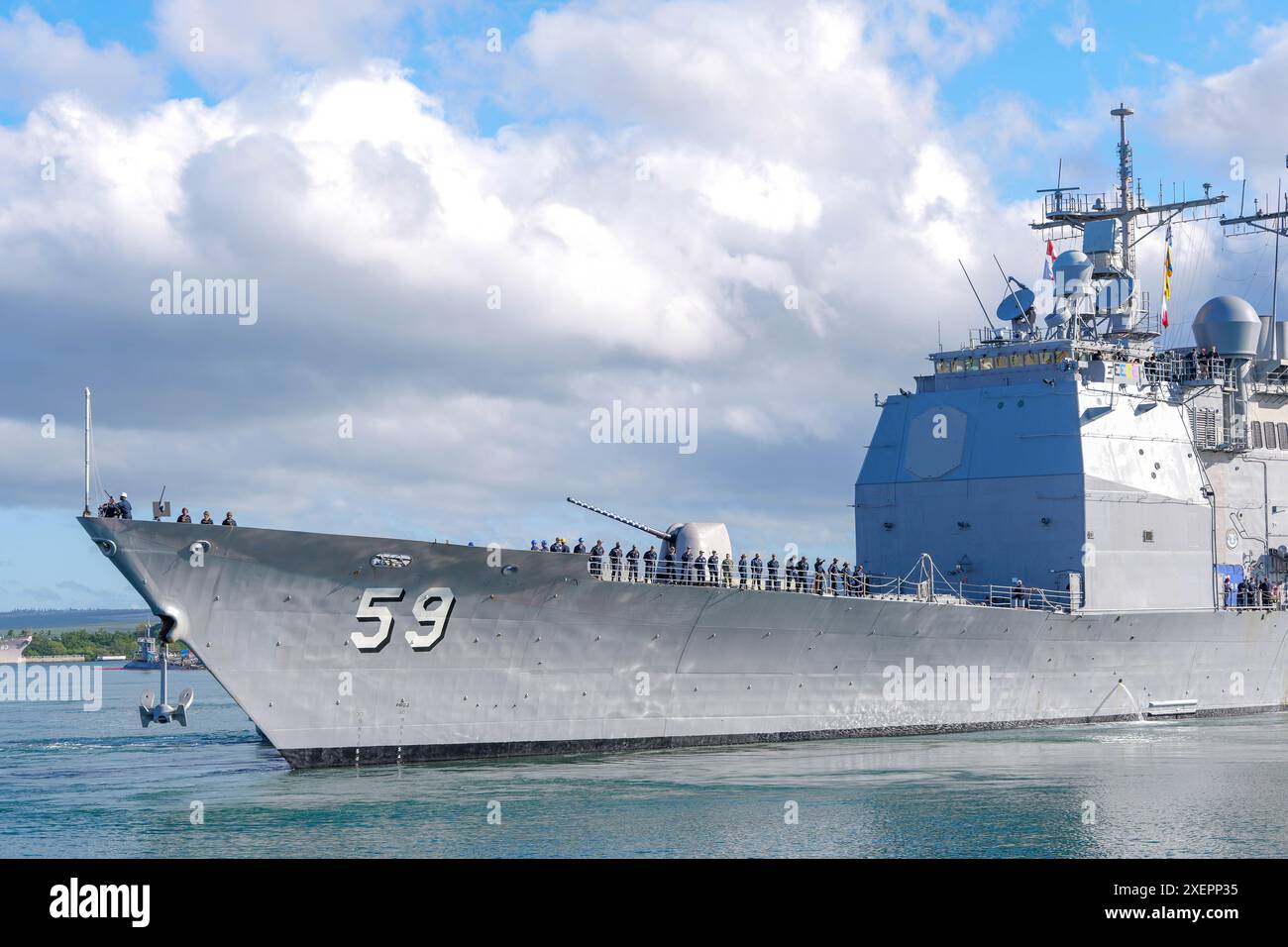Ticonderoga-class guided-missile cruiser USS Princeton (CG 59) arrives ...