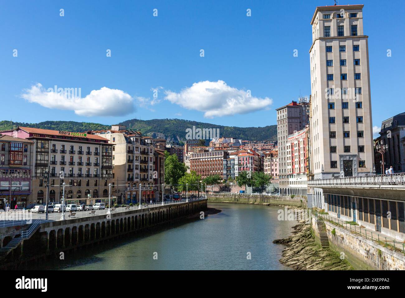 Nervion river, Bilbao Stock Photo - Alamy