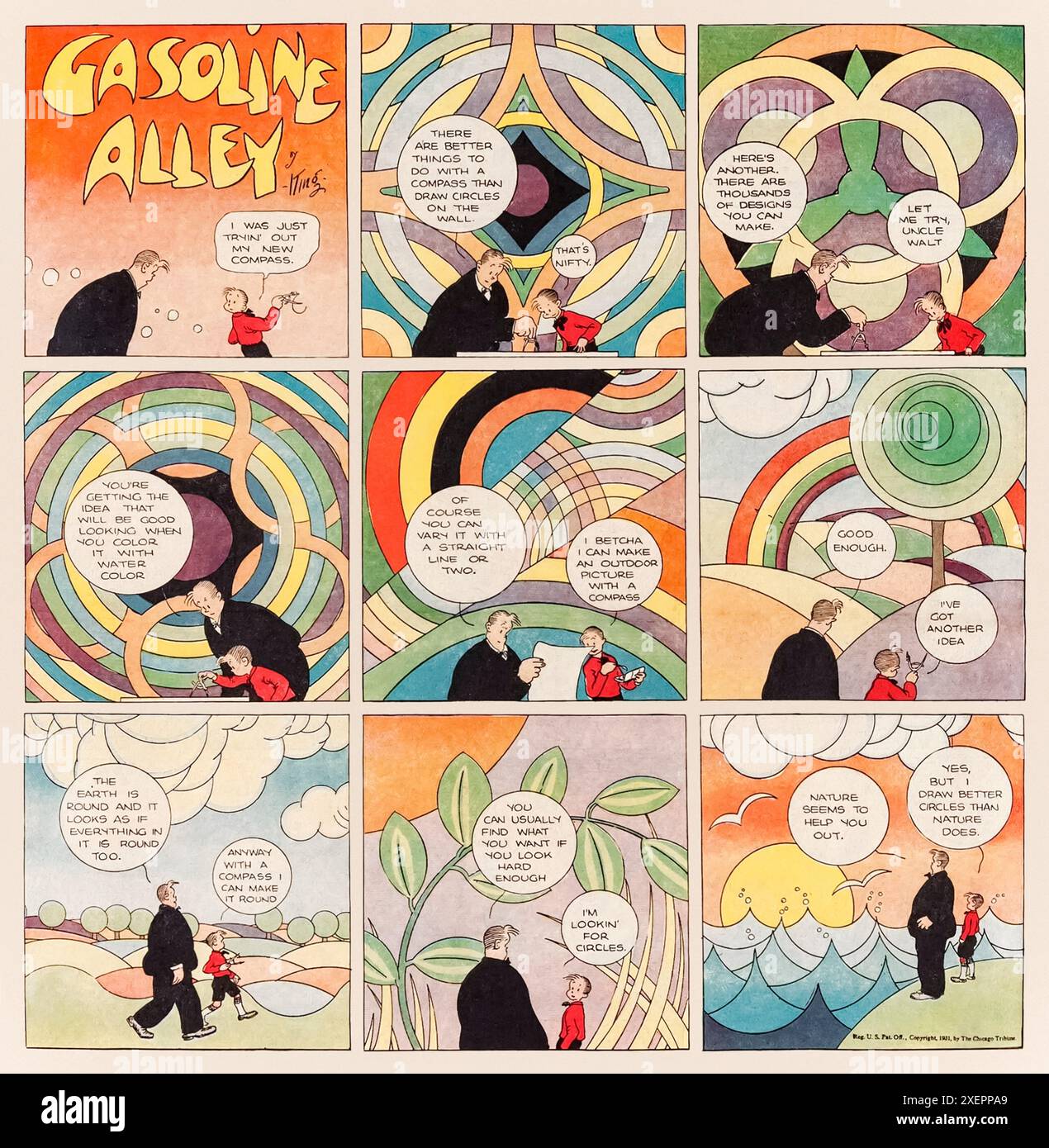 Gasoline Alley comic strip from the Chicago Sunday Tribute 10 May 1931 ...