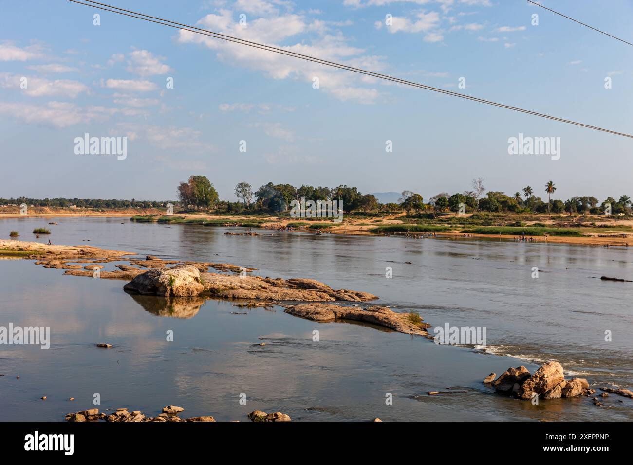Mozambique, Zambezia, Mocuba, Licungo River from the bridge Stock Photo ...
