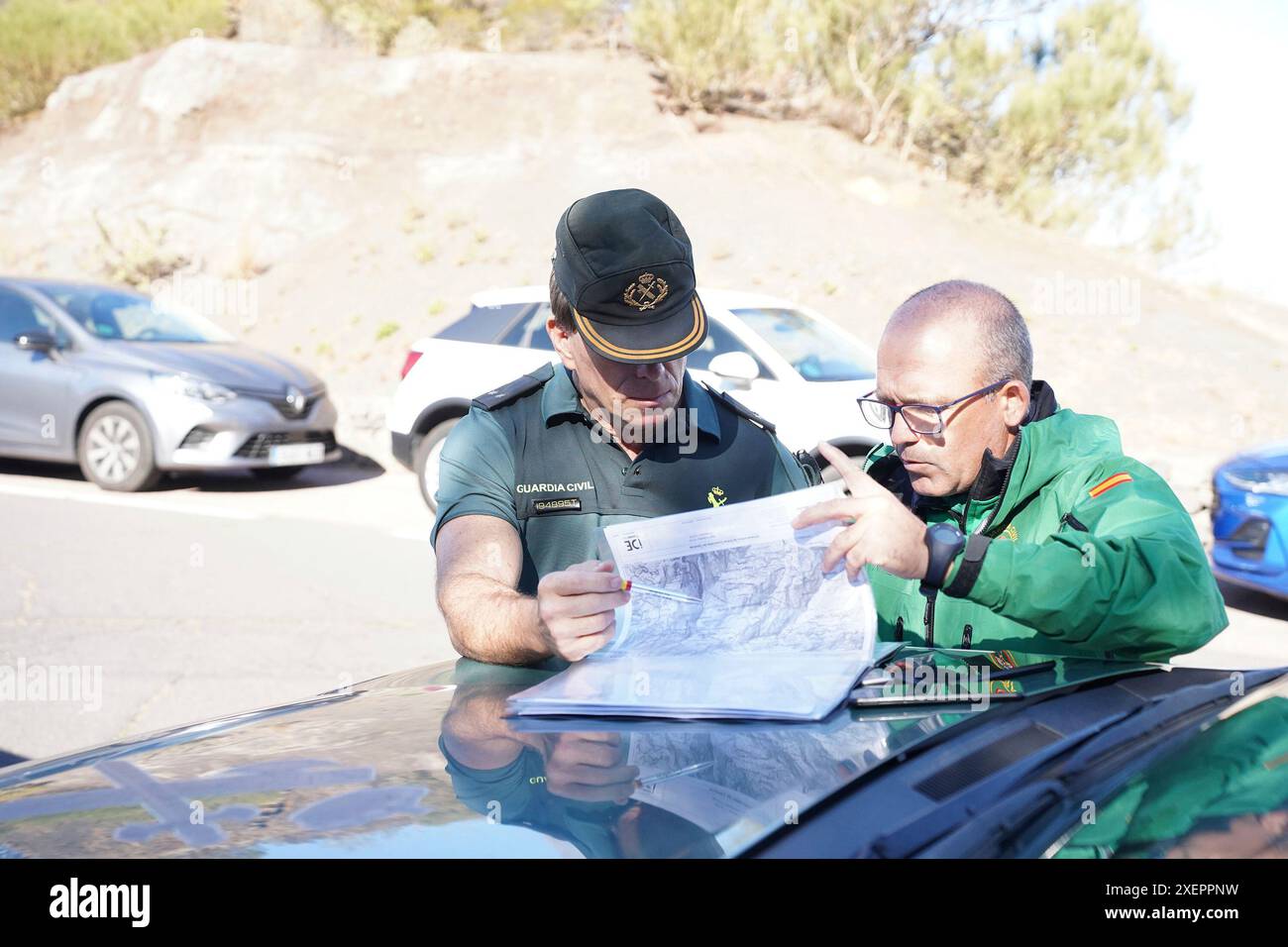 Several personnel during the macro search for 19-year-old British ...