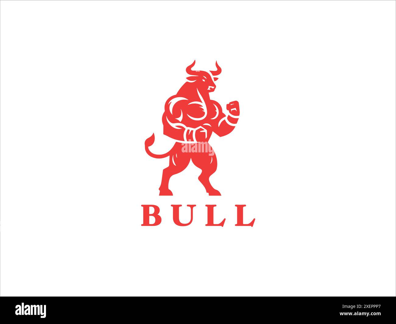Bull logo design icon symbol vector template Stock Vector Image & Art ...