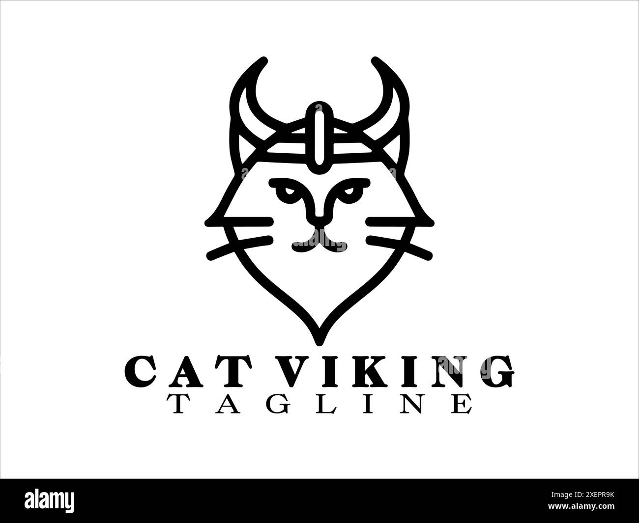 Viking cat drawing Black and White Stock Photos & Images - Alamy