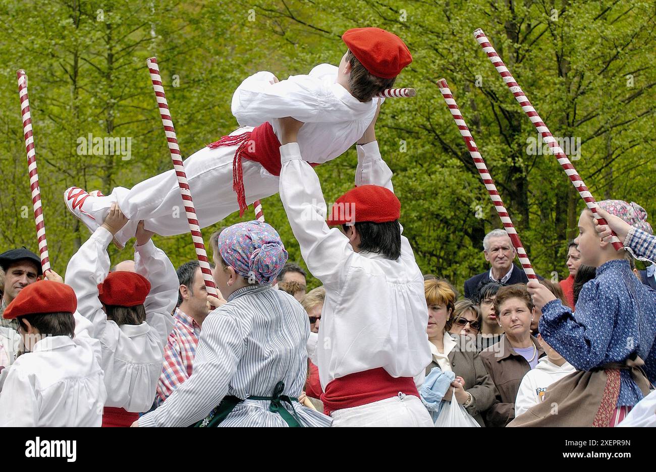 Basque folklore. Fiestas de la Cruz. Legazpi. Gipuzcoa. Basque Country ...