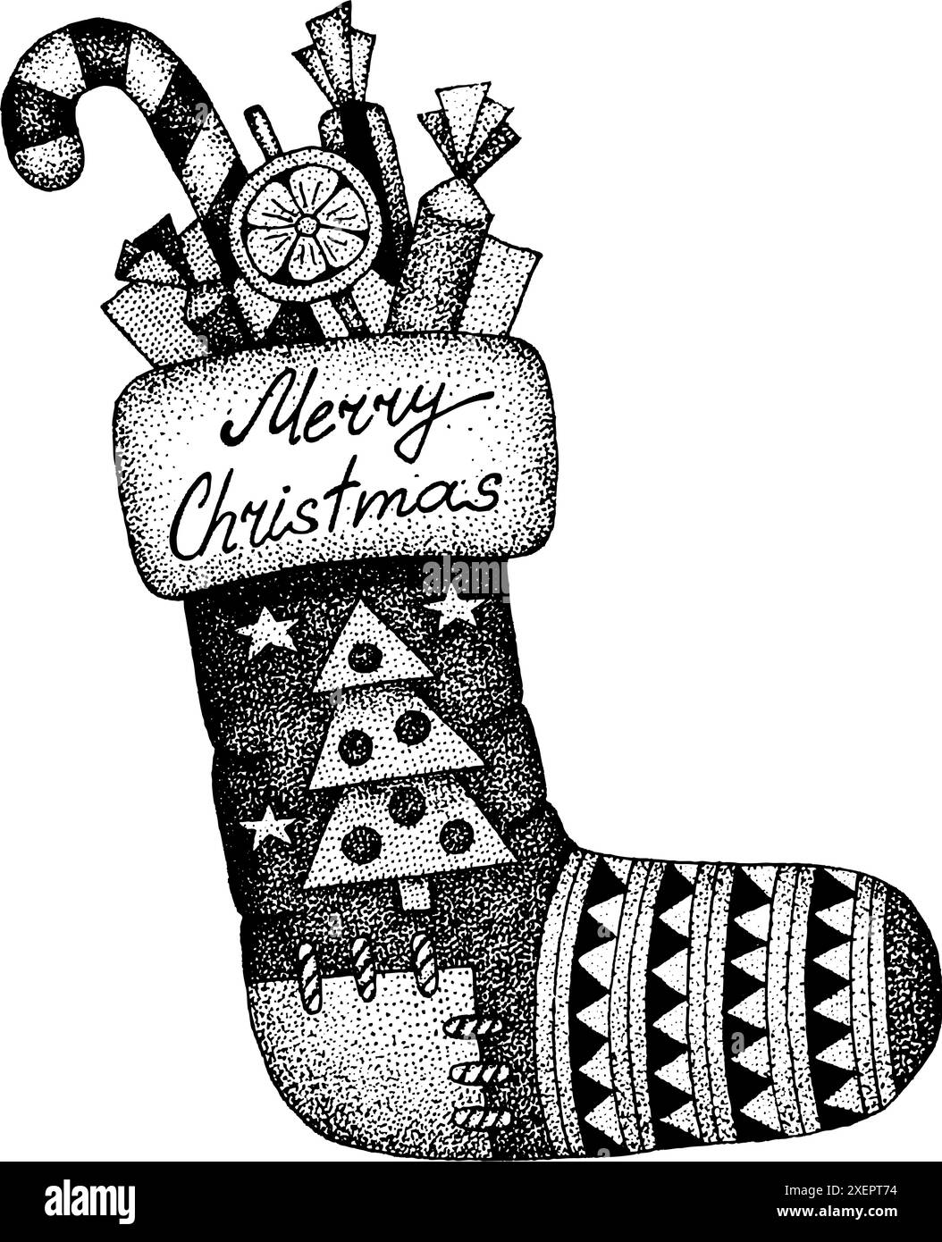 Christmas decoration xmas gifts Black and White Stock Photos & Images ...