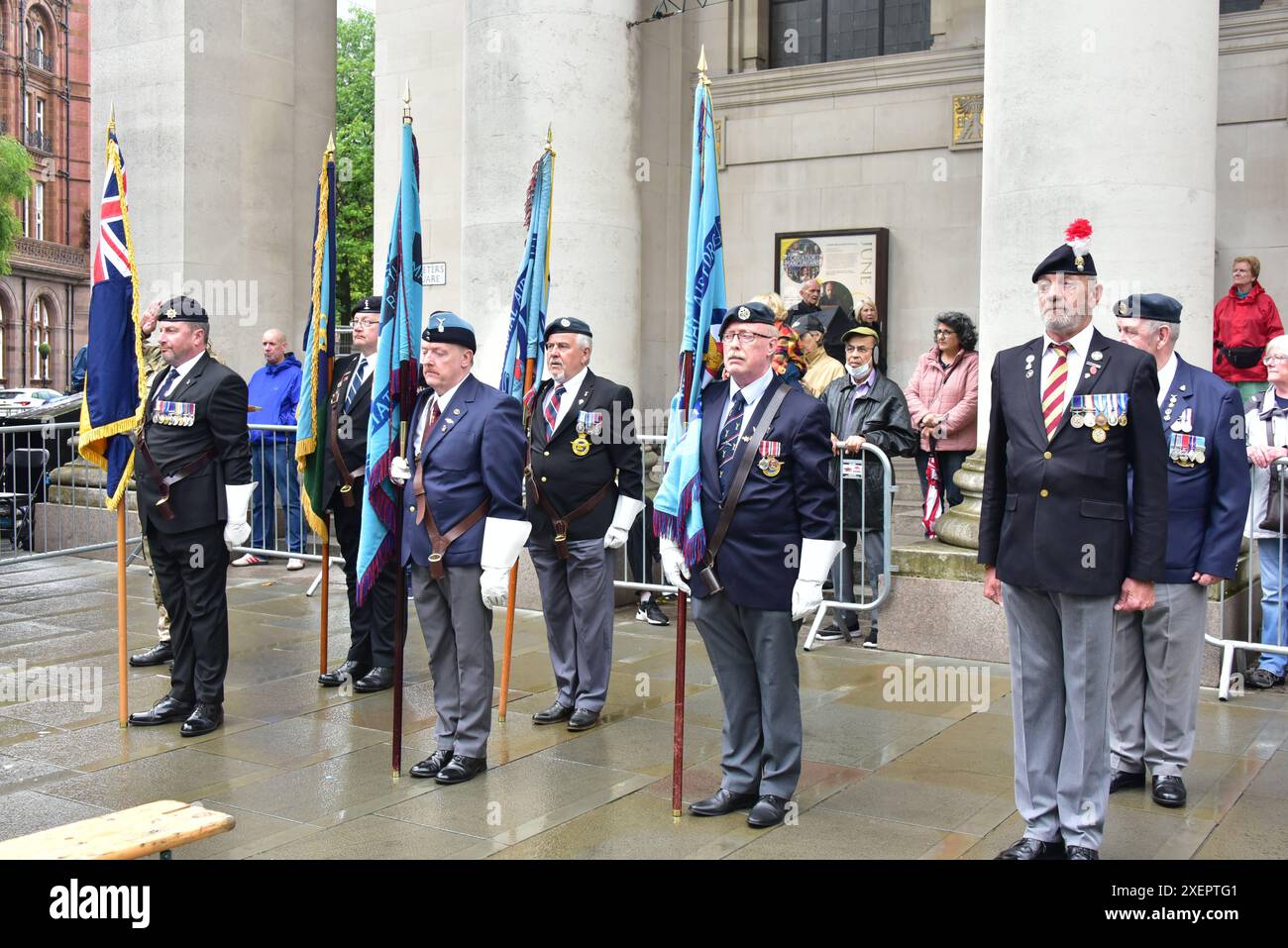 Manchester, UK, 29th June, 2024. Armed Forces Day 2024 commemoration ...