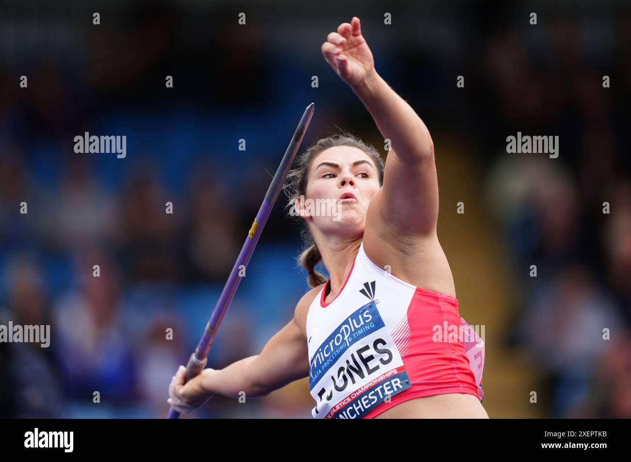 Freya Jones in action during the Women's Javelin during day one of the ...