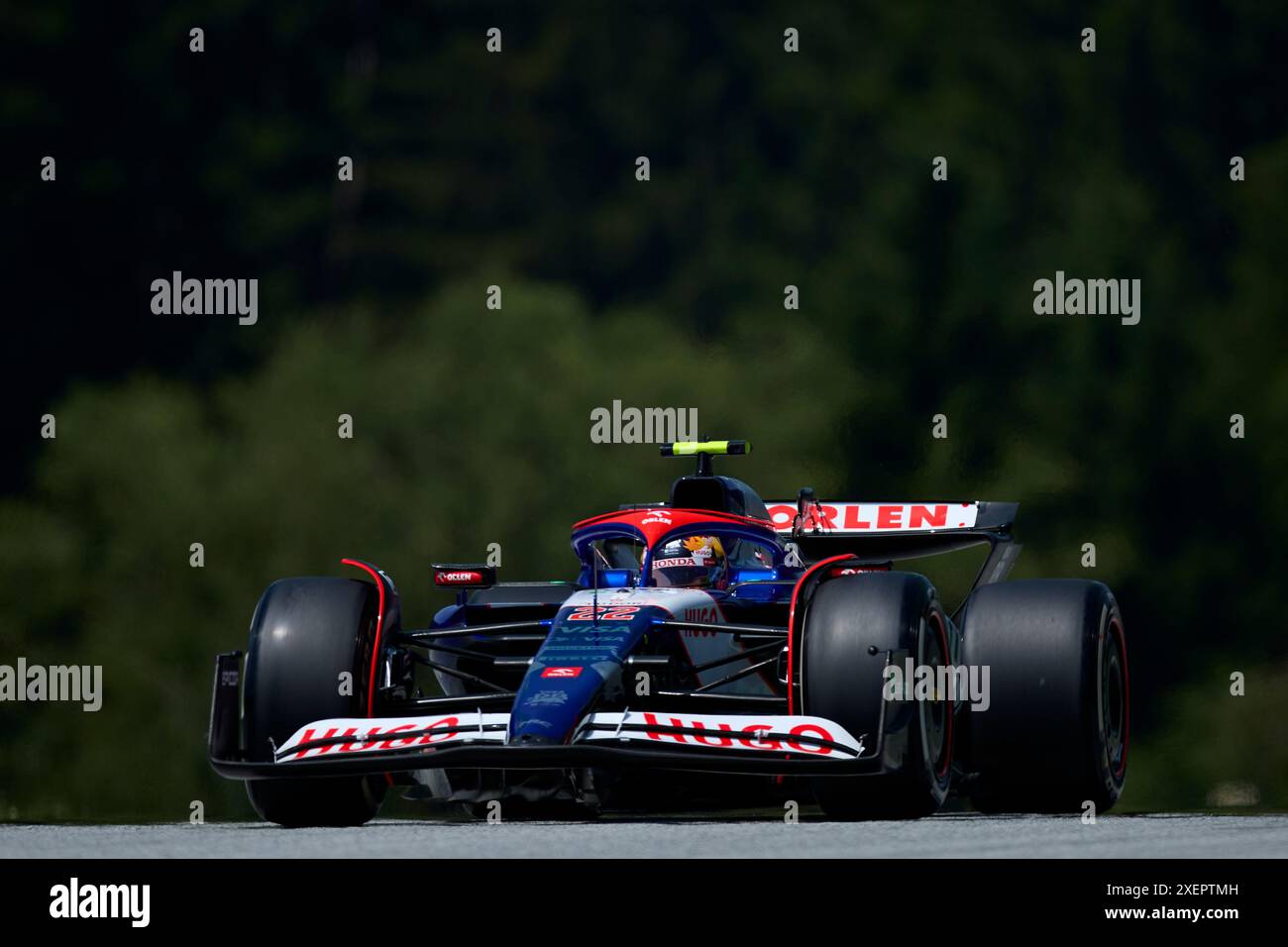 Yuki Tsunoda of Japan driving the (22) Visa Cash App RB Formula One ...