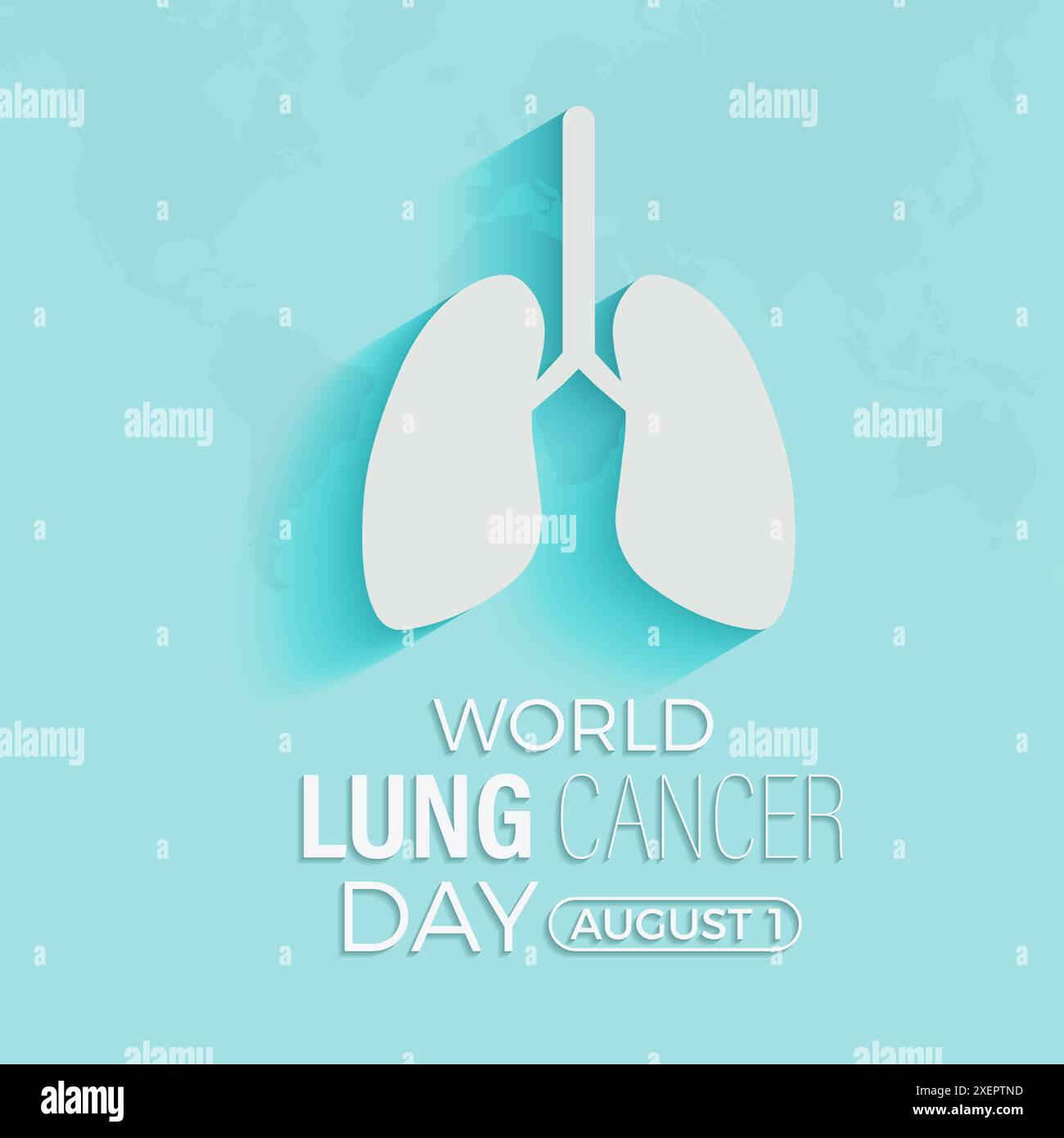 World lung cancer day vector concept for banner, poster, background ...
