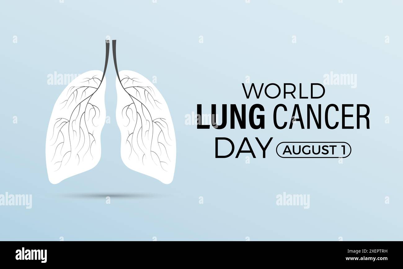 World lung cancer day vector concept for banner, poster, background ...