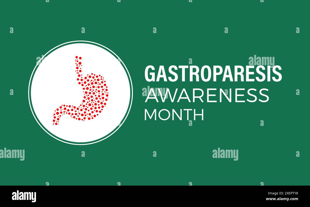 Gastroparesis awareness month vector concept for banner, poster ...
