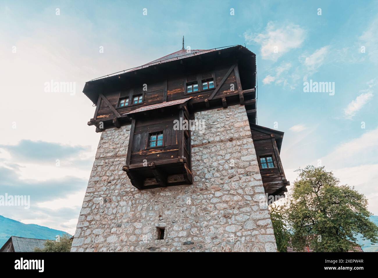 Kula Redzepagica: A historic landmark in Plav, Montenegro, featuring ...