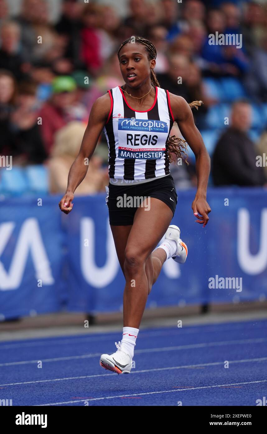 Renee Regis in action during the Women's 100m Heats day one of the ...