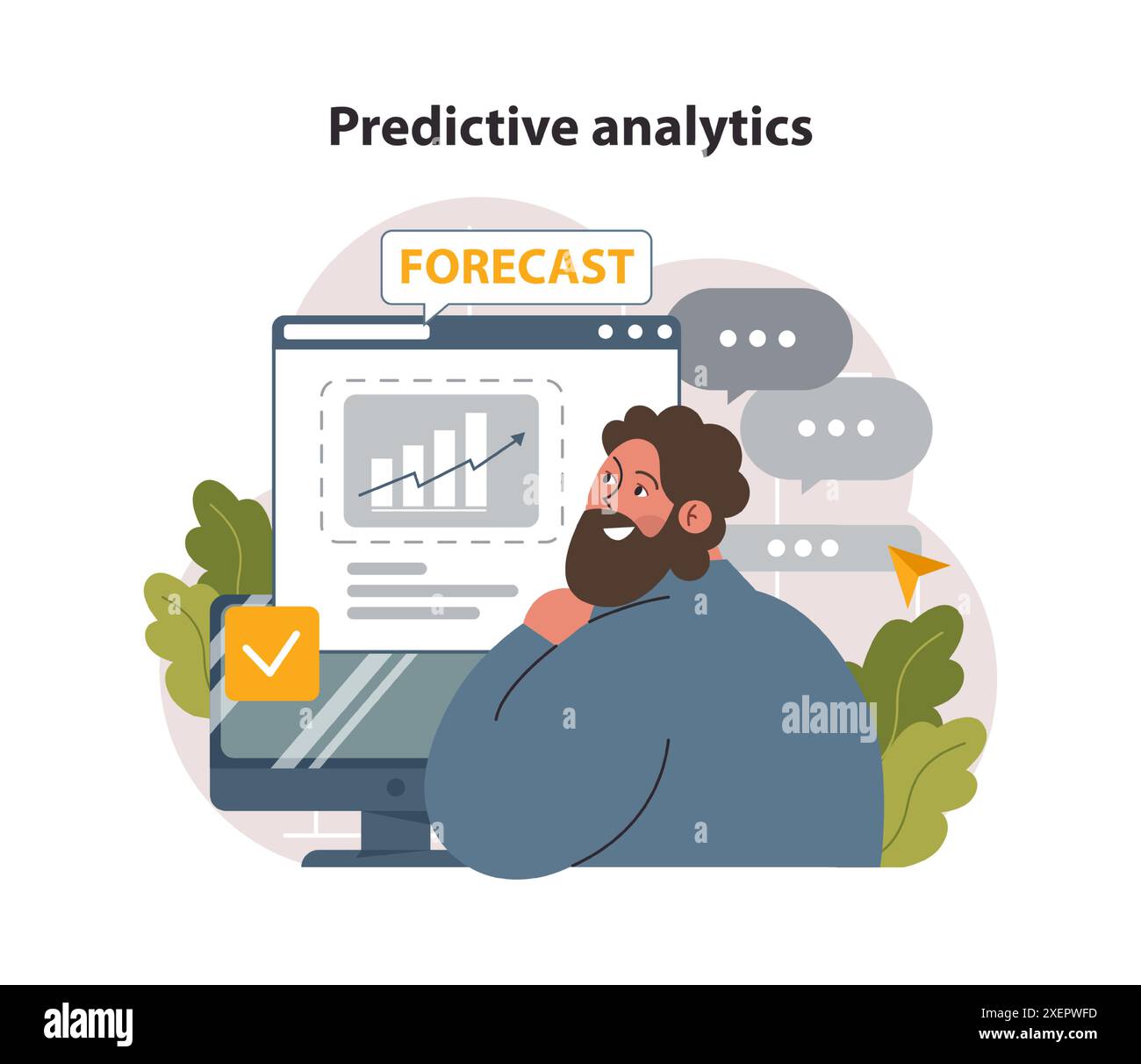 Predictive analytics. Process of using data to forecast future outcome ...