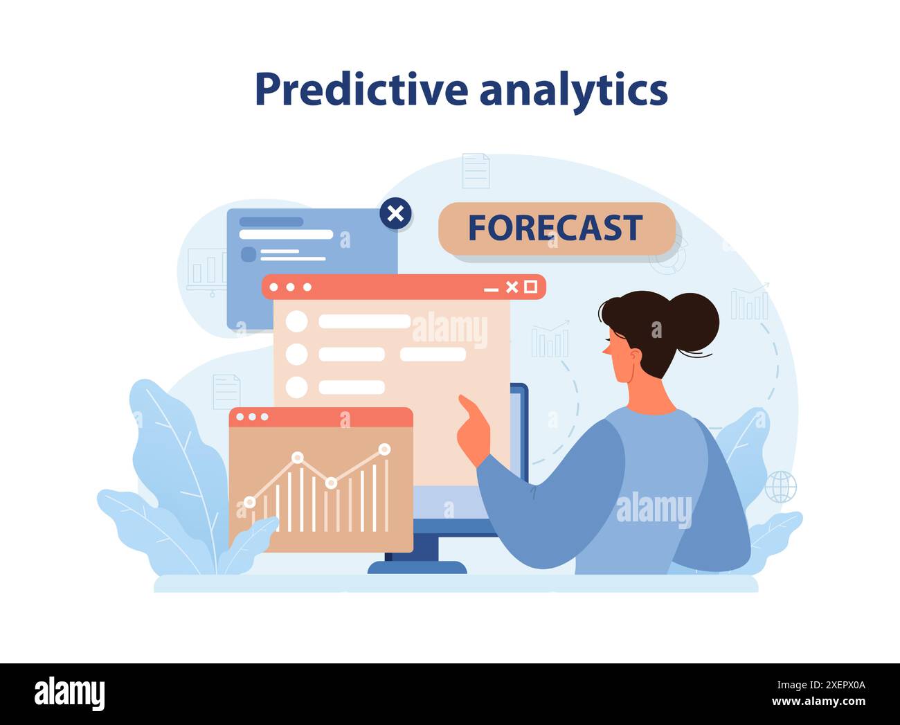 Predictive Analytics Process Of Using Data To Forecast Future Outcome Business Ideas Or