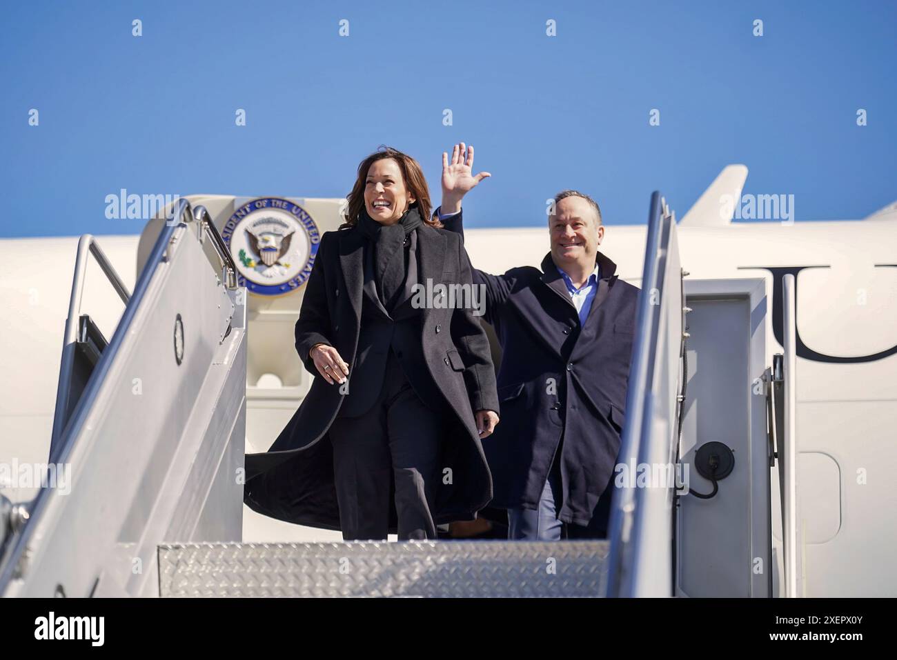 Denver, USA - March 06 2023: Vice President Kamala Harris and Second ...