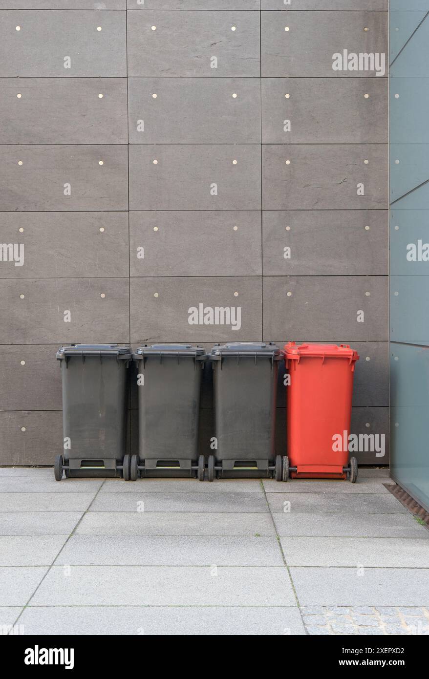 Garbage recycling cans in hi-res stock photography and images - Alamy