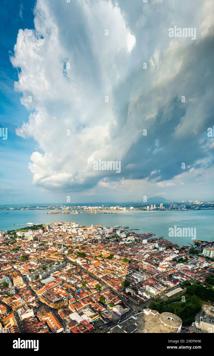 Stunning views of the city and Malacca Strait,from the rooftop of ...