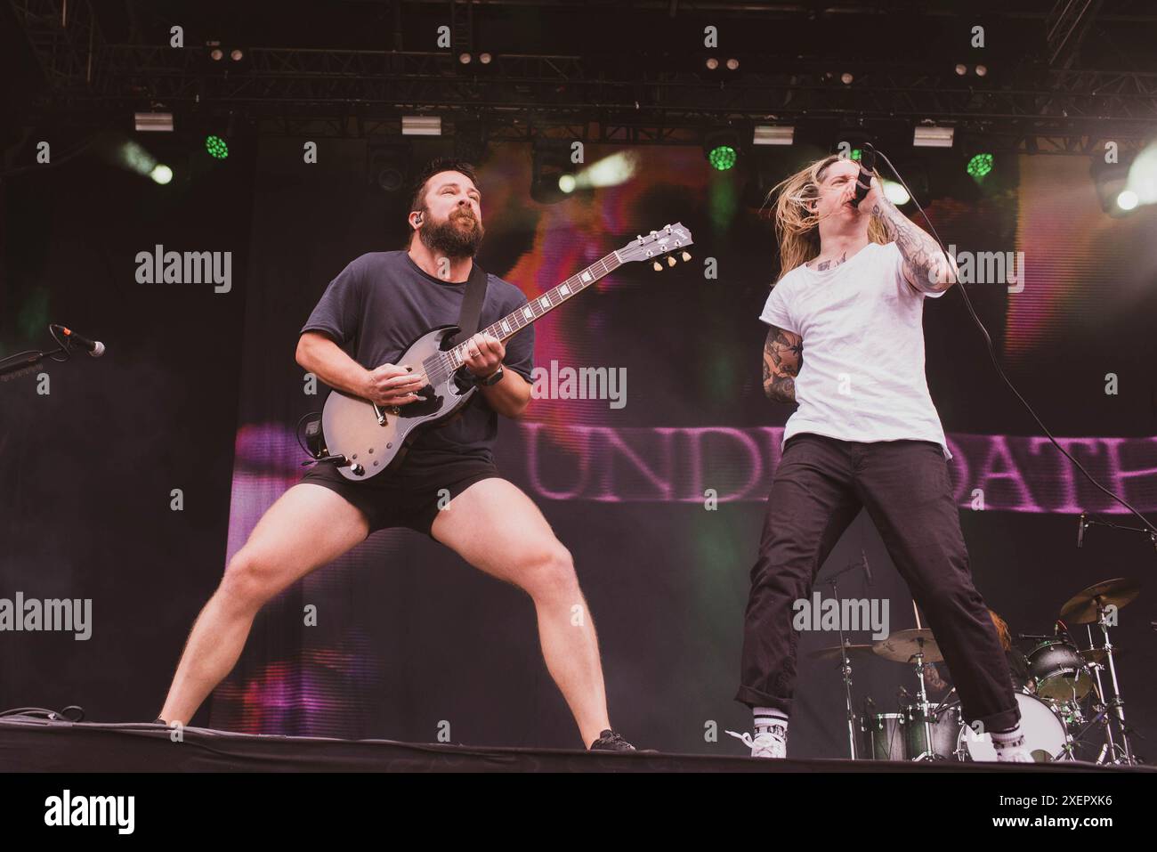 The american band Underoath performed ad Danish Copenhell festival 2024 ...