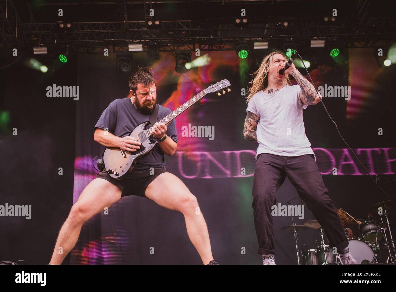 The american band Underoath performed ad Danish Copenhell festival 2024 ...