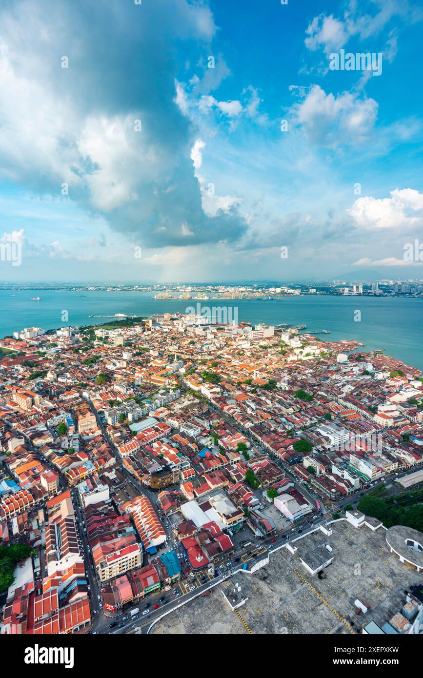 Stunning views of the city and Malacca Strait,from the rooftop of ...