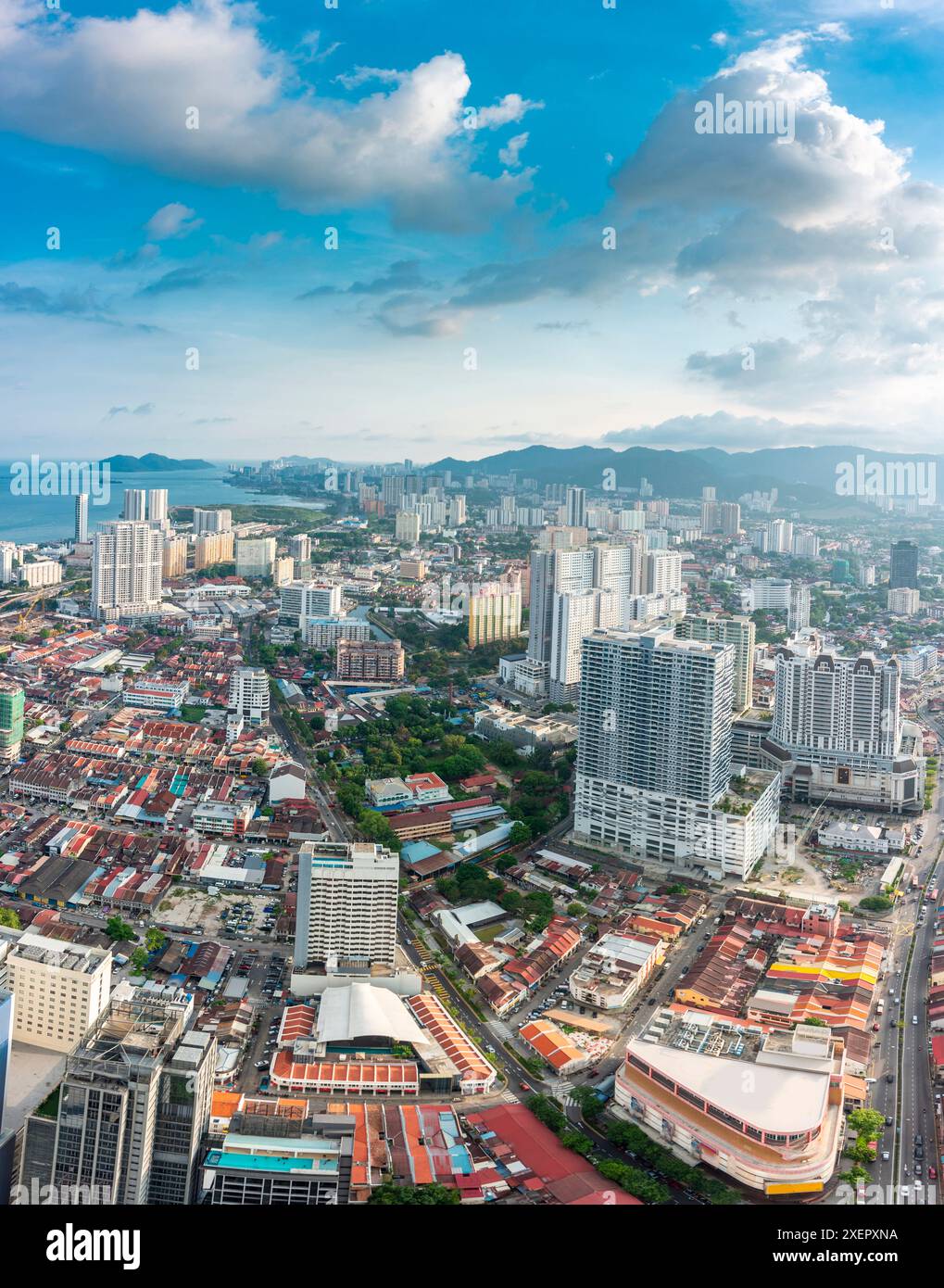 Stunning views of the downtown area of Penang's only city, from the ...