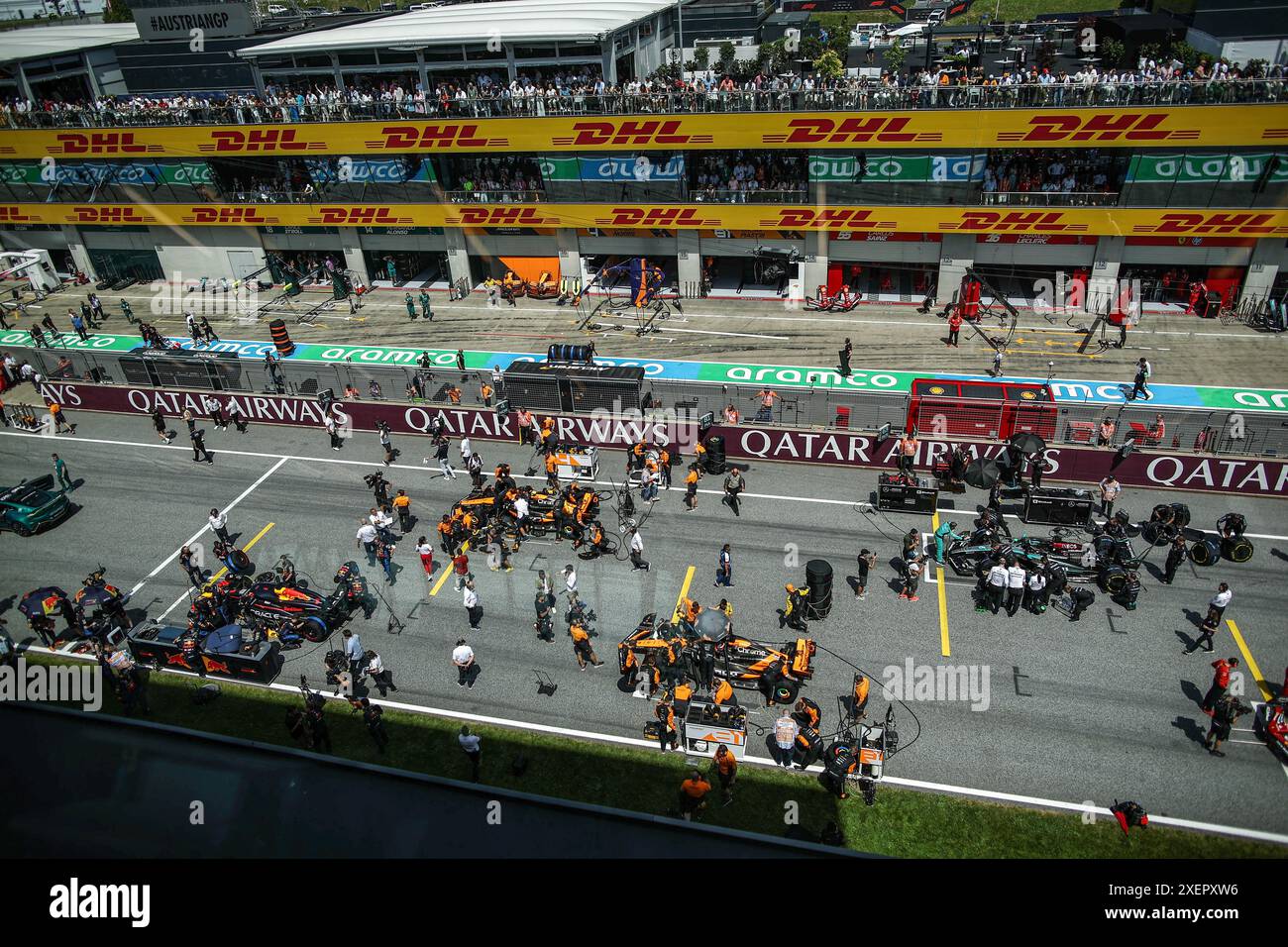 starting grid Red Bull Racing McLaren F1 Team Mercedes AMG F1 Team ...