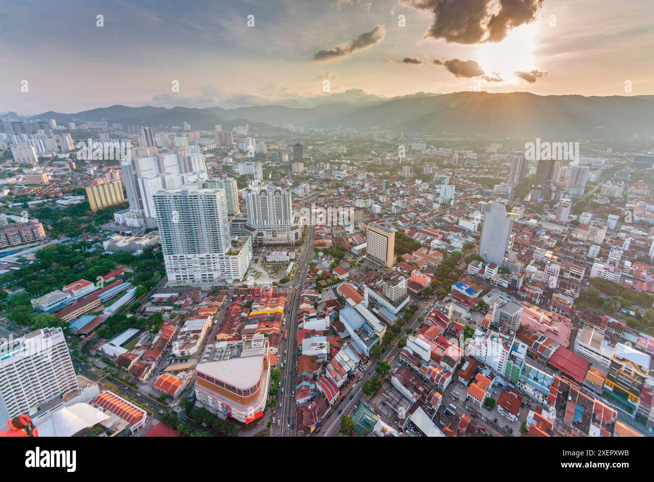 Stunning views of the city,downtown,looking southwest from the rooftop ...