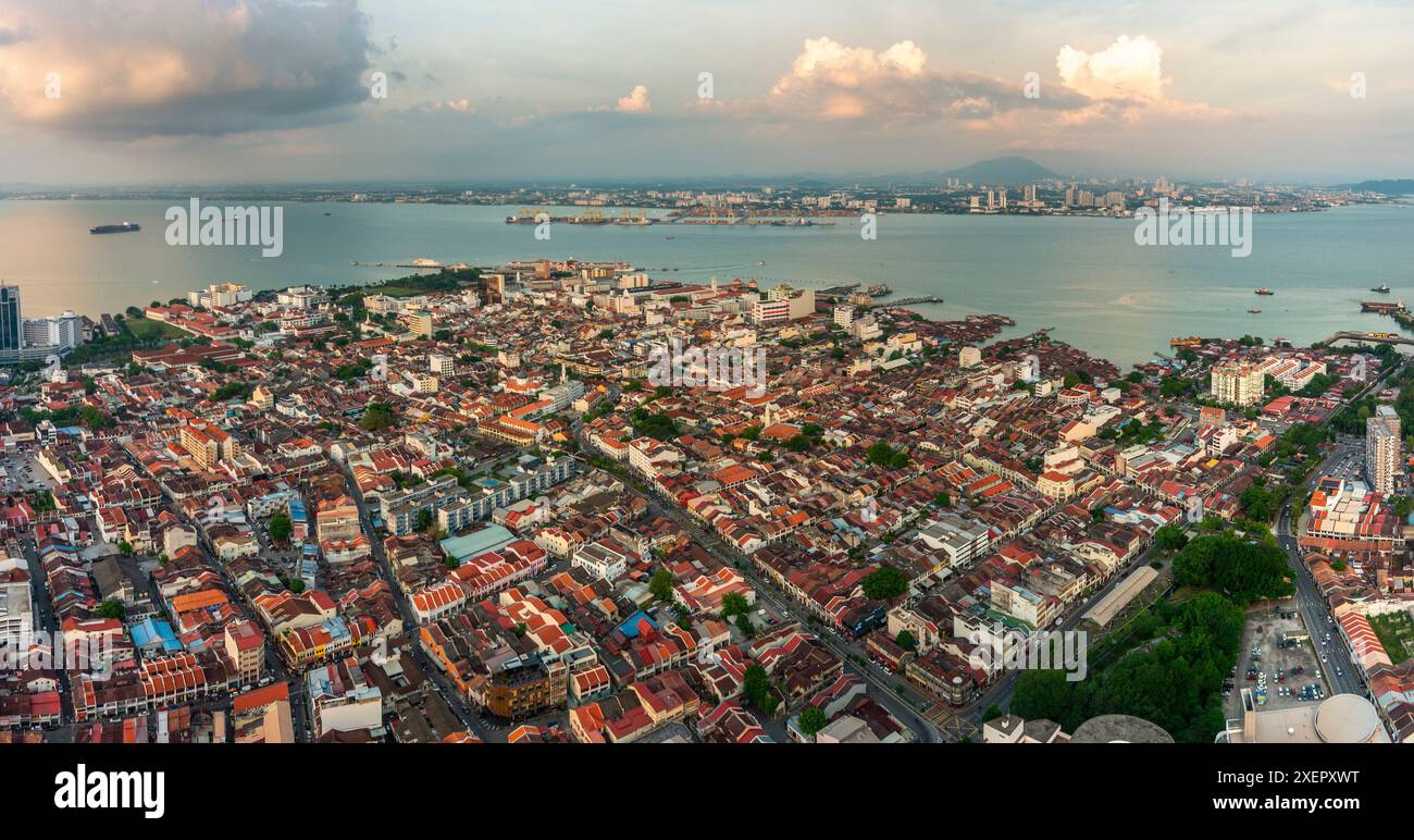 Stunning views of the city and Malacca Strait,from the rooftop of ...