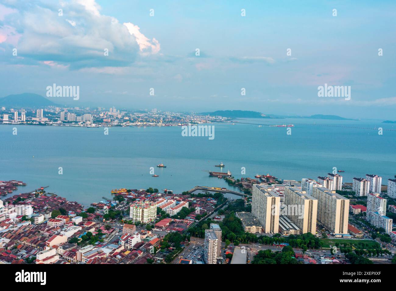 Stunning views of the city and Malacca Strait,from the rooftop of ...