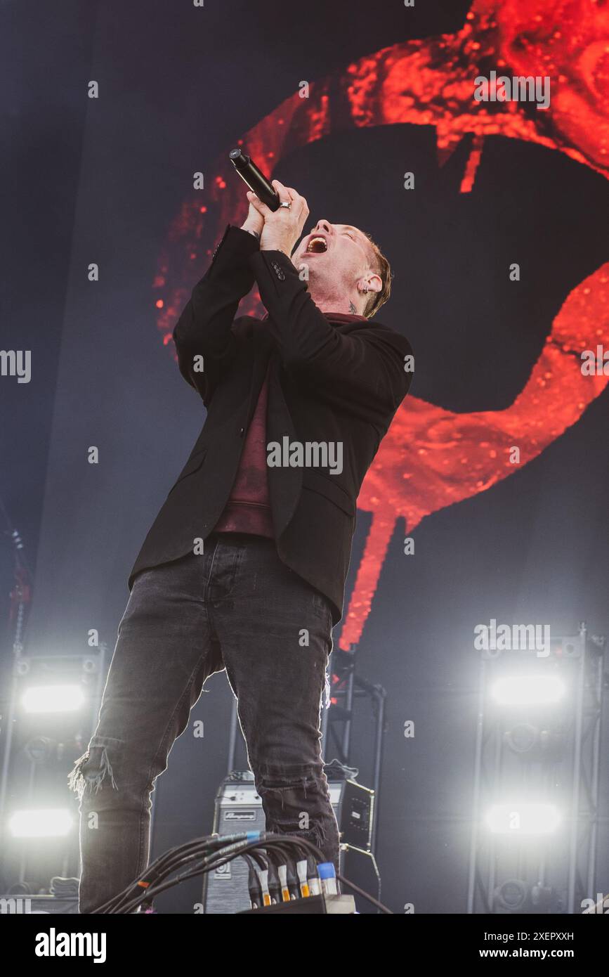 The american singer Corey Taylor performed at Danish Copenhell festival ...