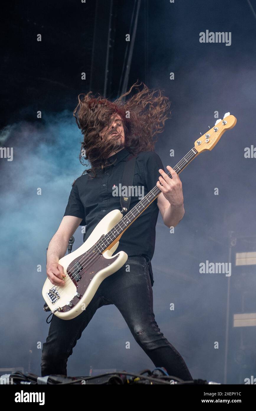 The american singer Corey Taylor performed at Danish Copenhell festival ...
