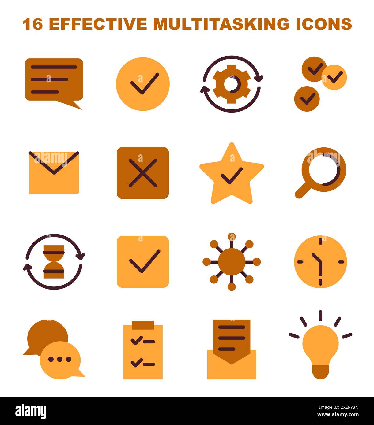 Effective time management symbols Cut Out Stock Images & Pictures - Alamy