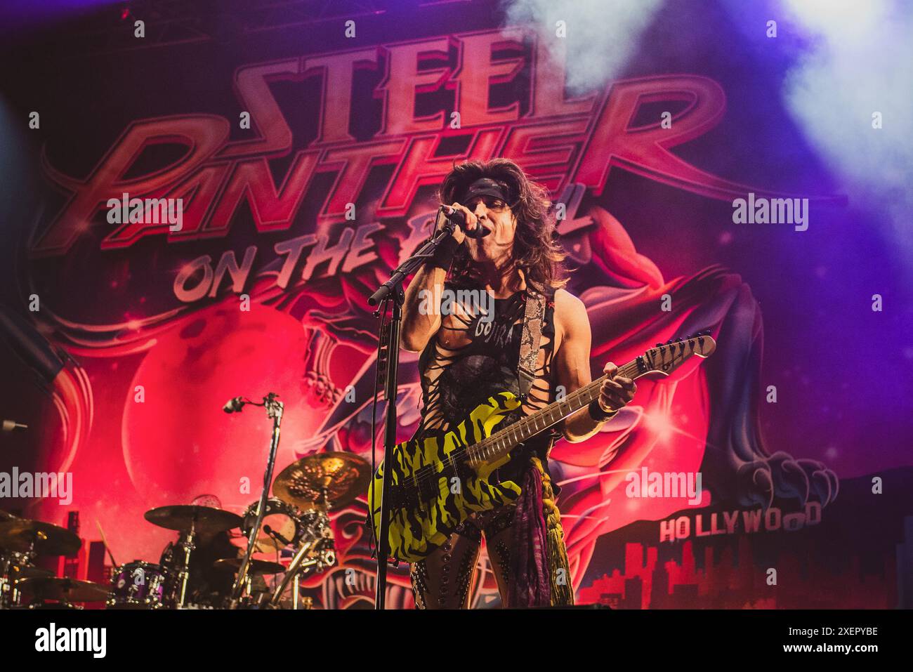 The american Band Steel Panther performed at Danish Copenhell festival ...