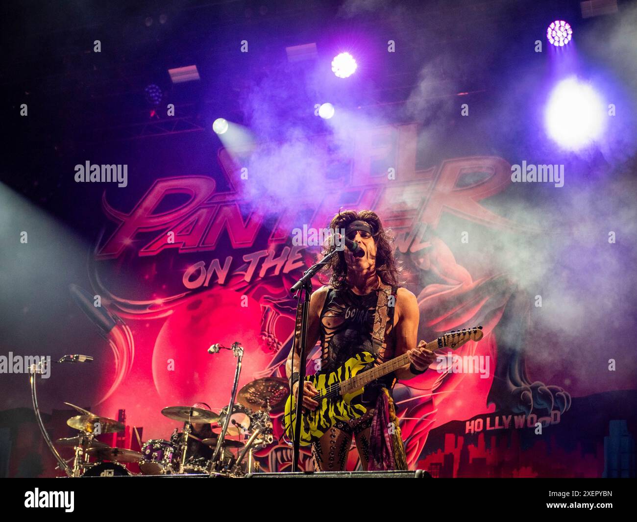 The american Band Steel Panther performed at Danish Copenhell festival ...