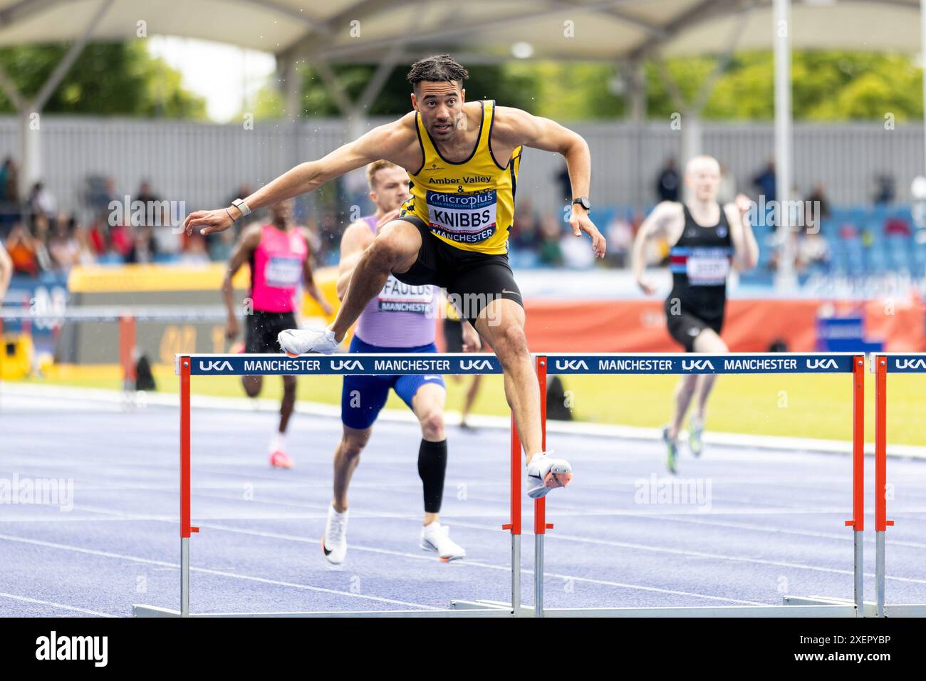 Manchester, United Kingdom, 29 June 2024, 400m Hurdles Mens Heats ...