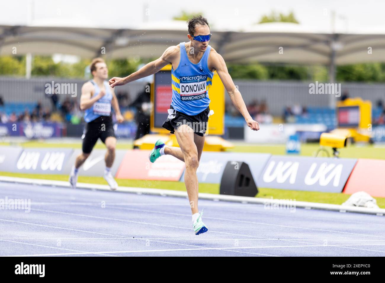 Manchester, United Kingdom, 29 June 2024, 400m Hurdles Mens Heats - DONOVAN Tyri at the ...