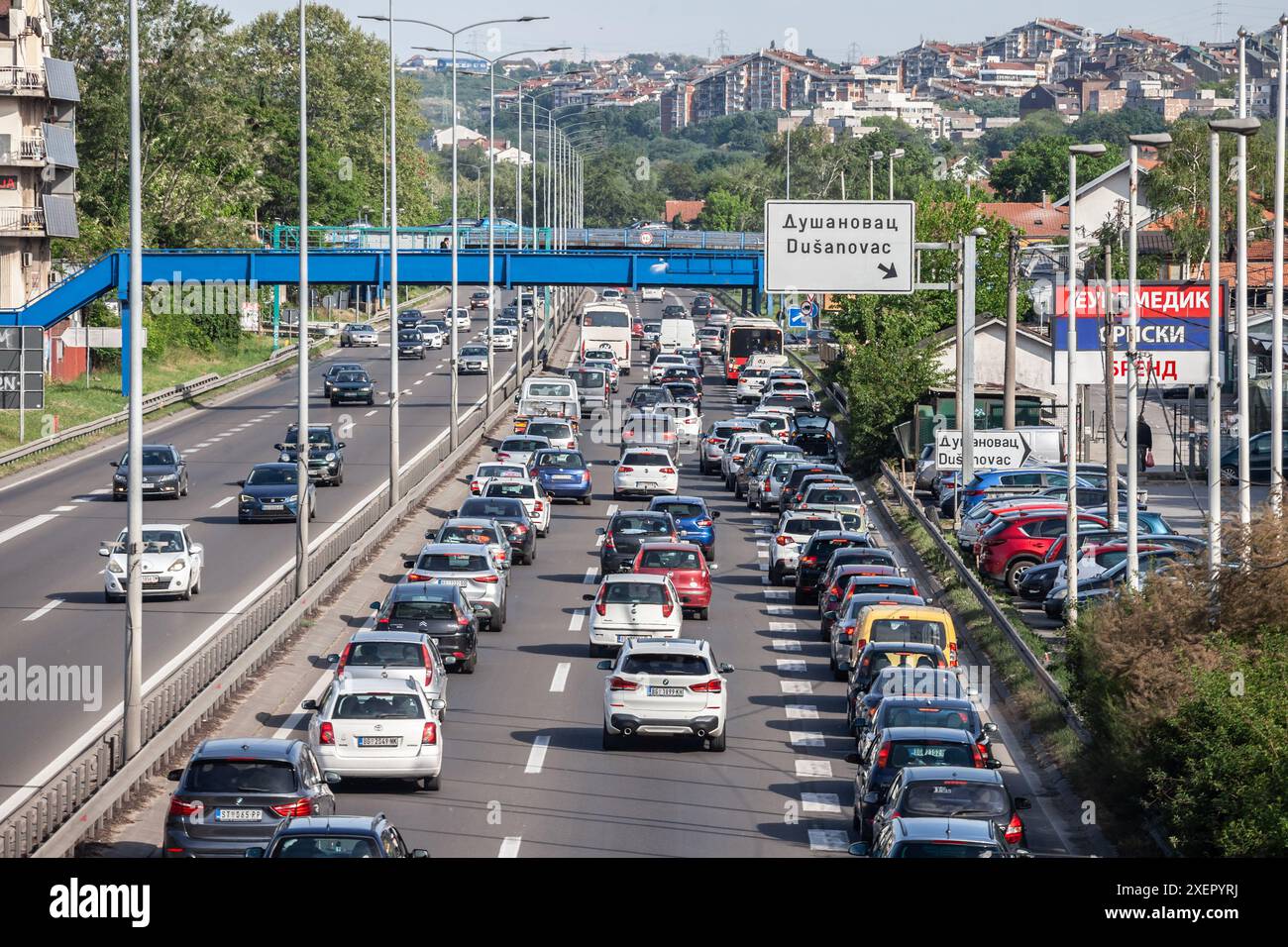 Belgrade city map hi-res stock photography and images - Alamy