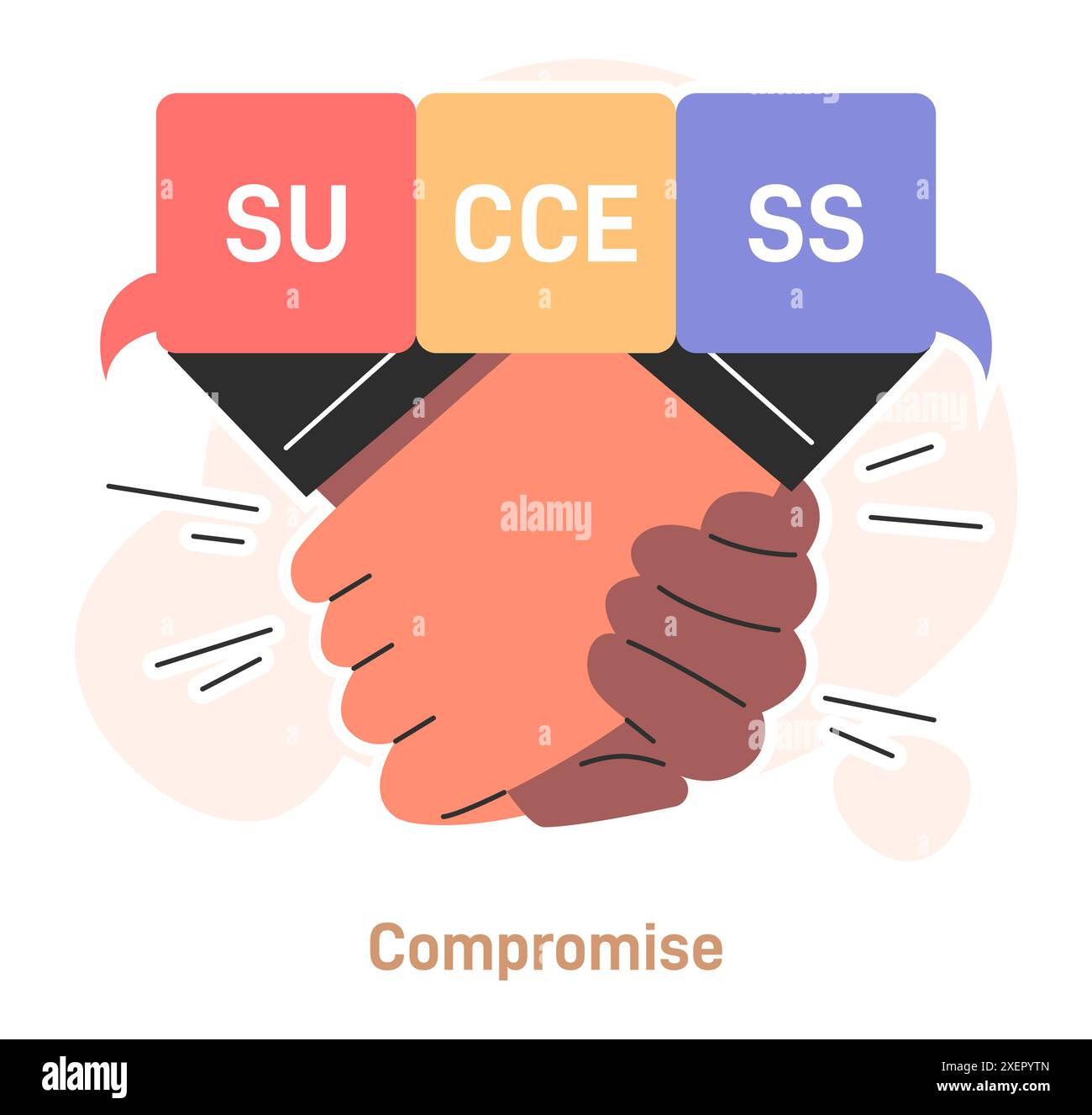 Person resolving conflict Stock Vector Images - Alamy