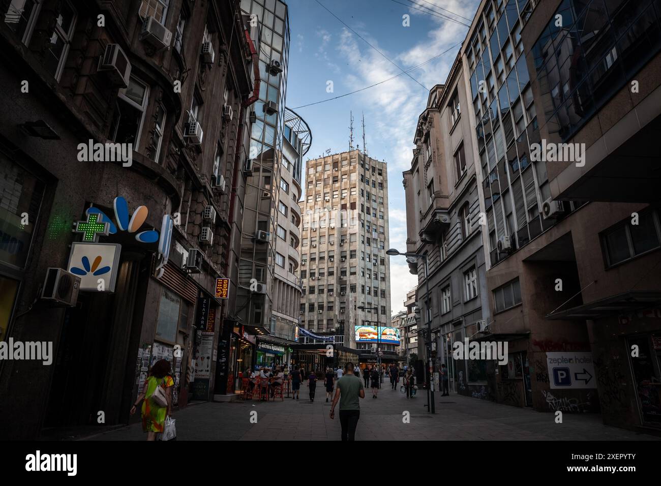 Picture of Palata Albanija, or Palace Albania, in belgrade, Serbia ...