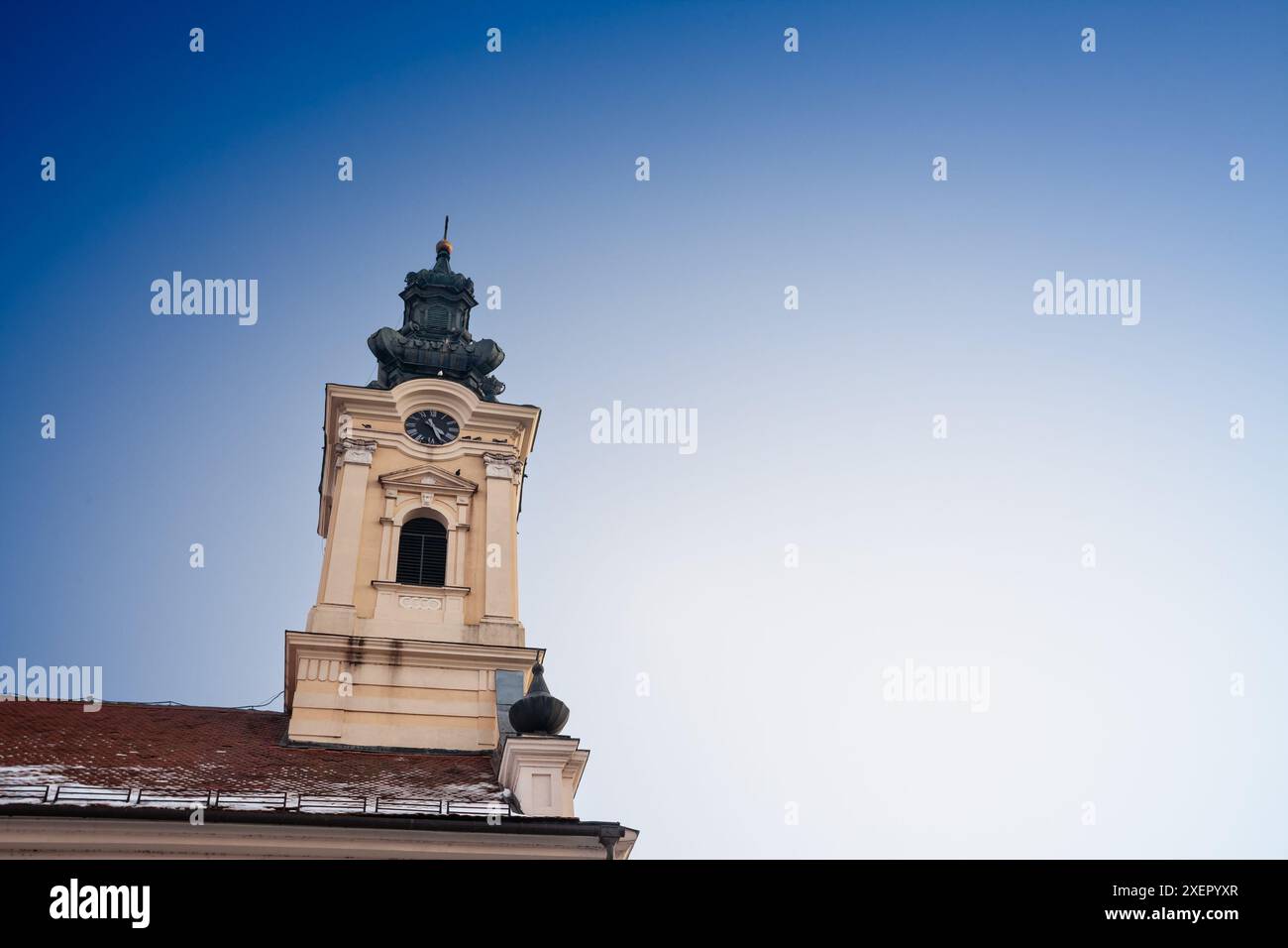 Picture of an old Serbia church in the countryside of Serbia, in Banat ...