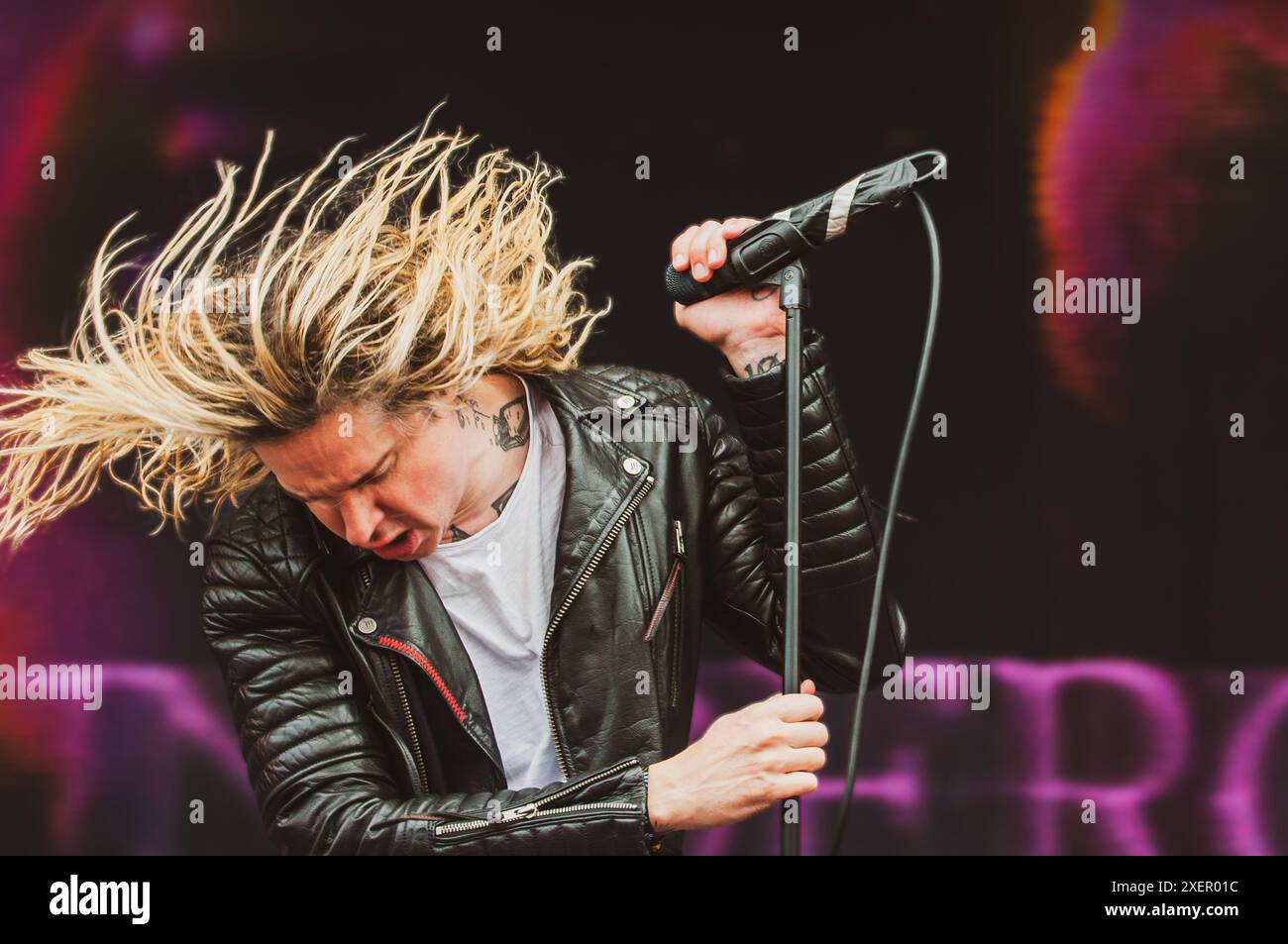 The american band Underoath performed ad Danish Copenhell festival 2024 ...