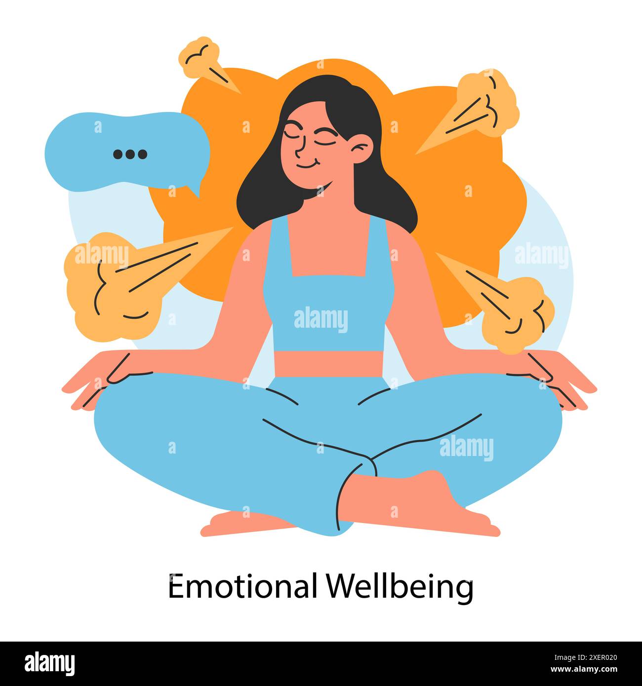 Emotional wellbeing. Positive thinking and attitude. Optimistic mindset ...